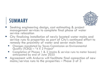 PPT Item # 10 - Water Main Engineer Project Task Order | PDF