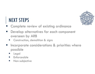 PPT Item # 11 - Update on ARB. | PPT