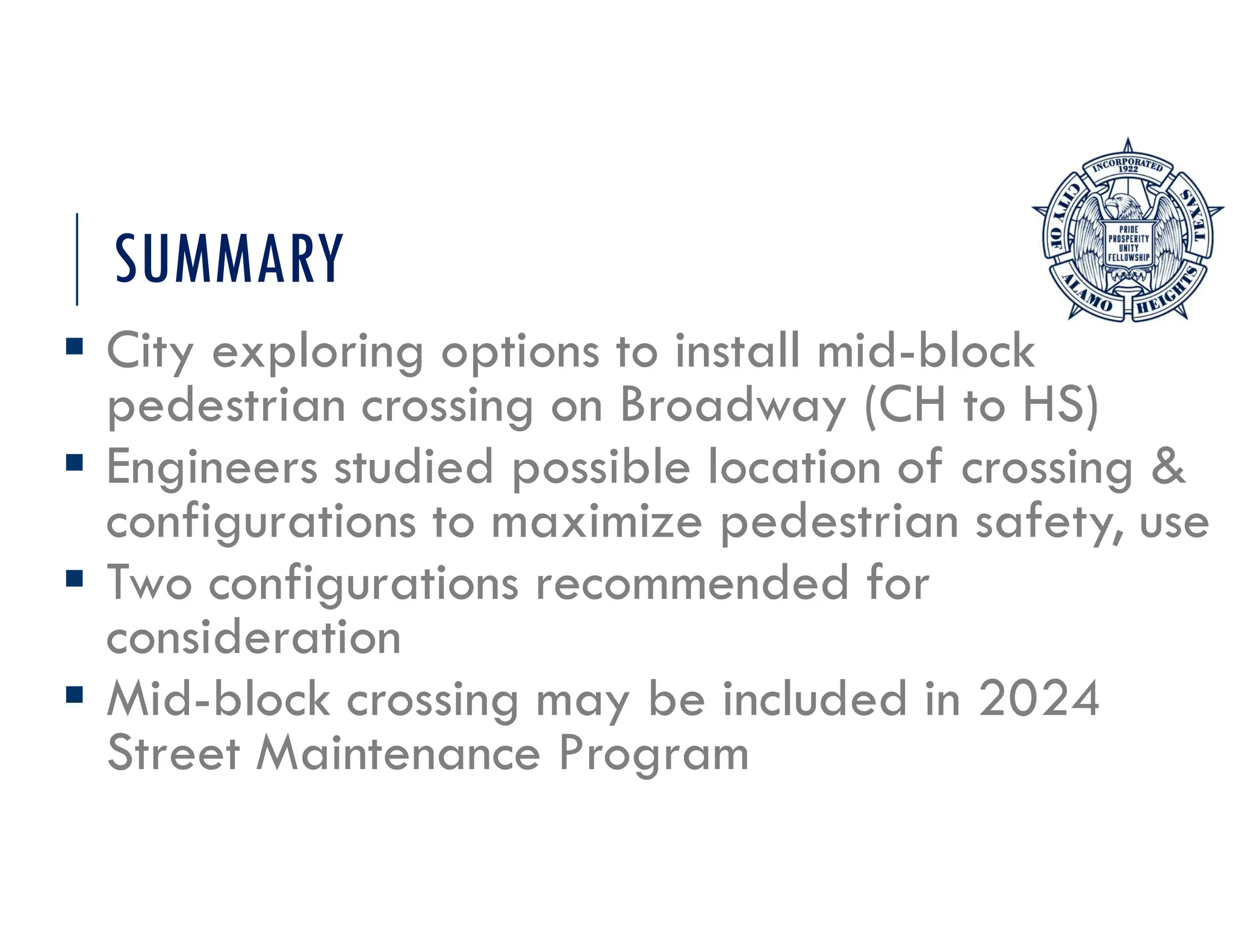 PPT Item # 12 - Midblock Pedestrian Crossing Improvement | PPT