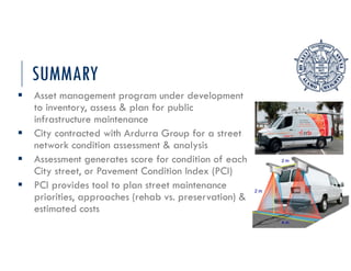 PPT Item # 12 - Street Condition Index & Main. Plan | PDF