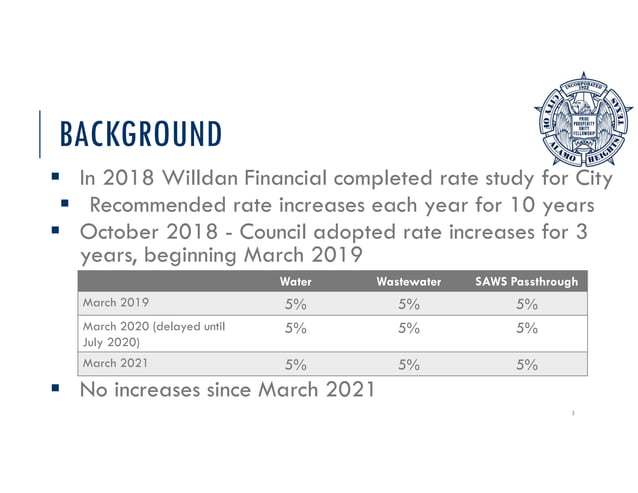 PPT Item # 5 - Water and Wastewater Rate Study | PDF | Water Services ...