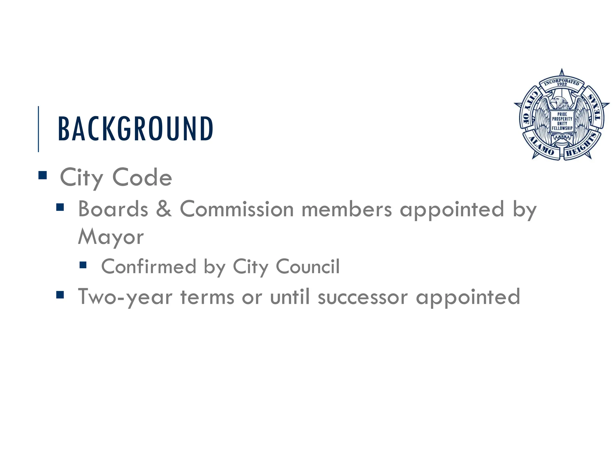 PPT Item # 7 - Boards & Commission Appointments | PDF