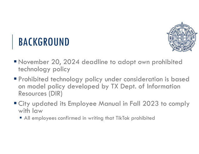 PPT Item # 7 --- Social Media Ban Policy | PDF
