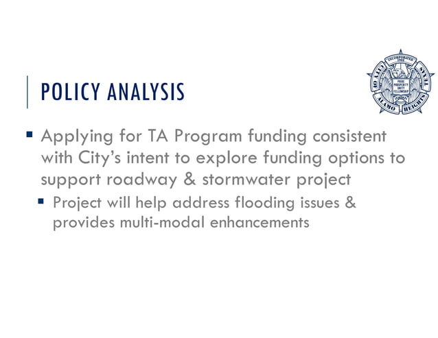 PPT Item # 7 - TxDOT TA Application | PPT