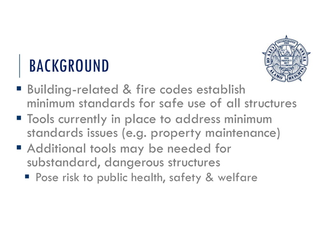 PPT Item #s 5.6 - Dangerous Structures | PPT