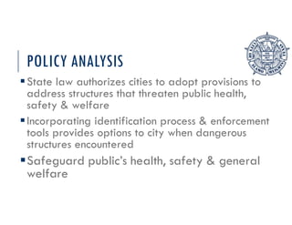 PPT Item #s 5.6 - Dangerous Structures | PDF