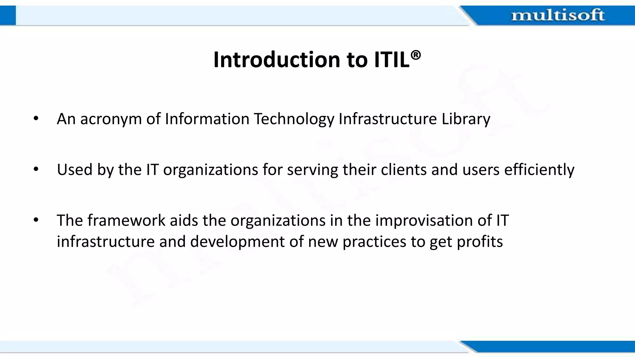 ITIL® and 5 stages of Service Lifecycle | PPTX