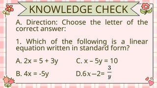 SYSTEMS OF LINEAR EQUATIONS BY GRAPHING | PPTX