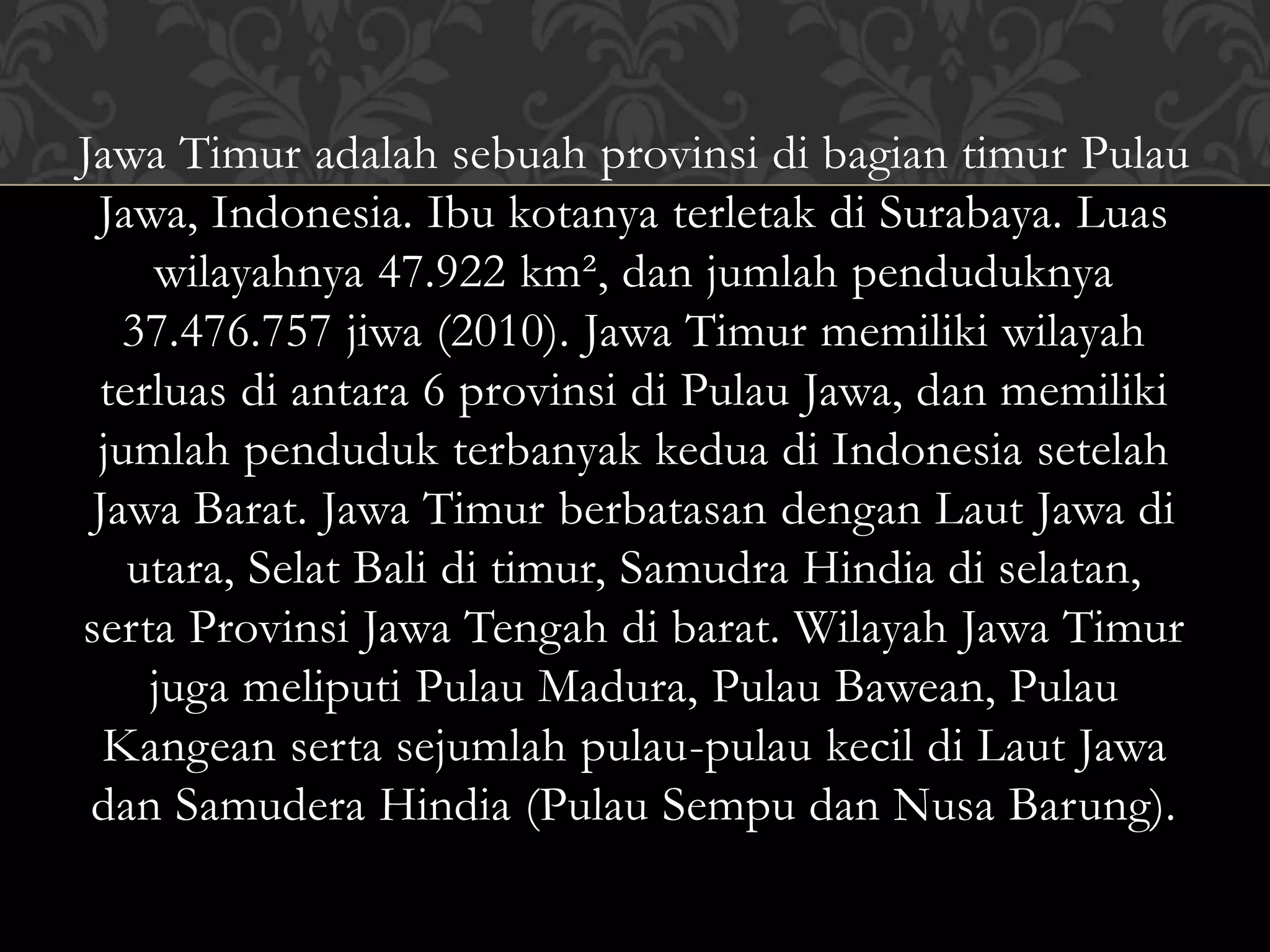 Ppt jawa timur | PPTX