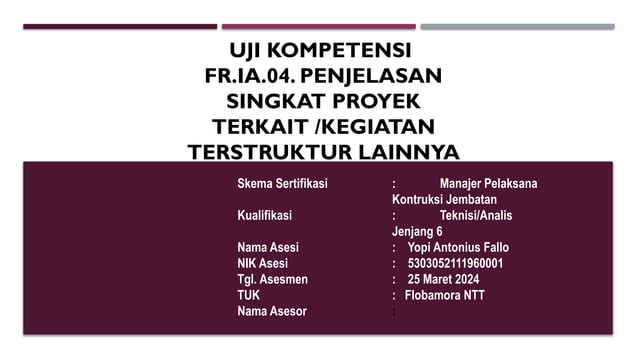 PPT JEMBATAN.pptx untuk uji komptensi skk | PPT