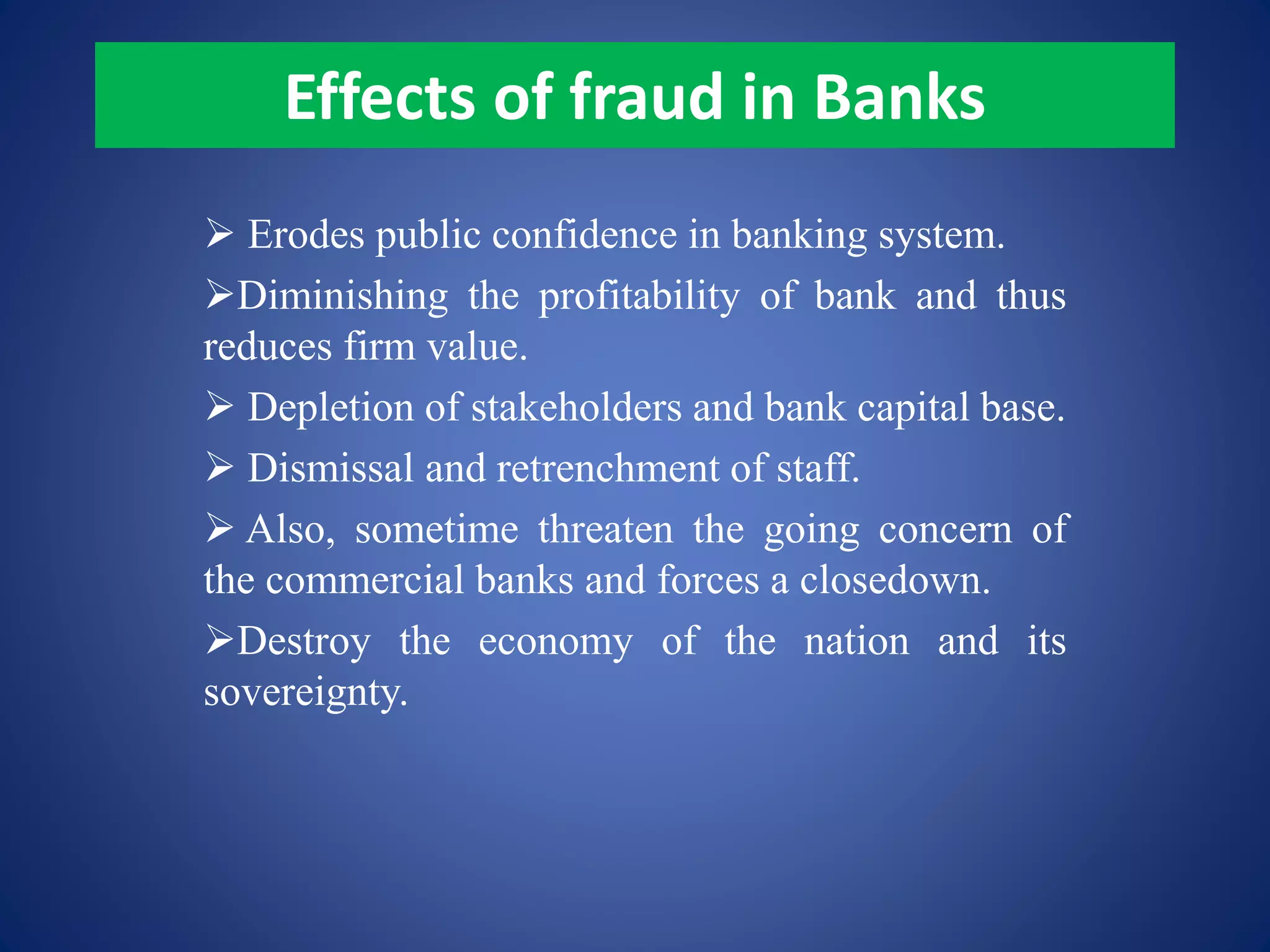 Causes, Effects and Management of Fraud: A Study with reference to ...