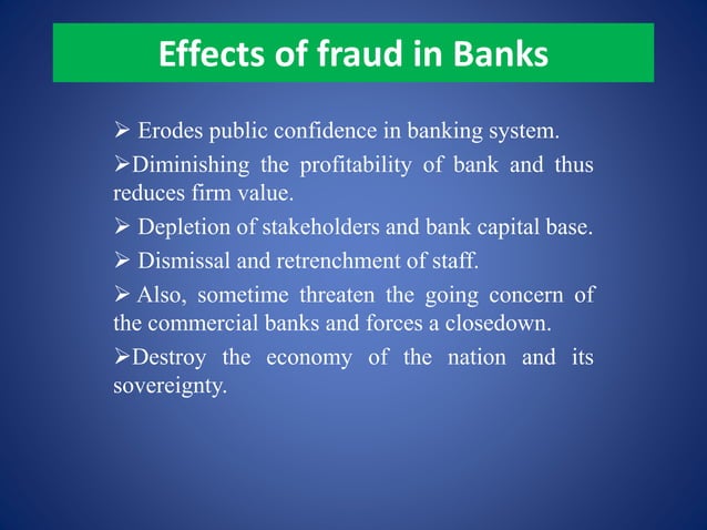 Causes, Effects and Management of Fraud: A Study with reference to ...