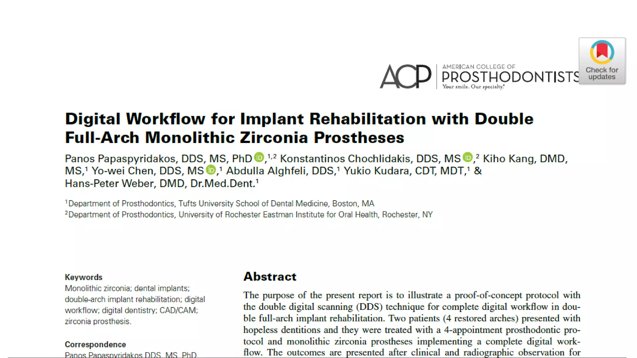 Digital Workflow for Implant Rehabilitation with Double Full-Arch ...