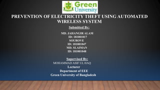 Microcontroller and GSM based power measurement and monitoring system ...