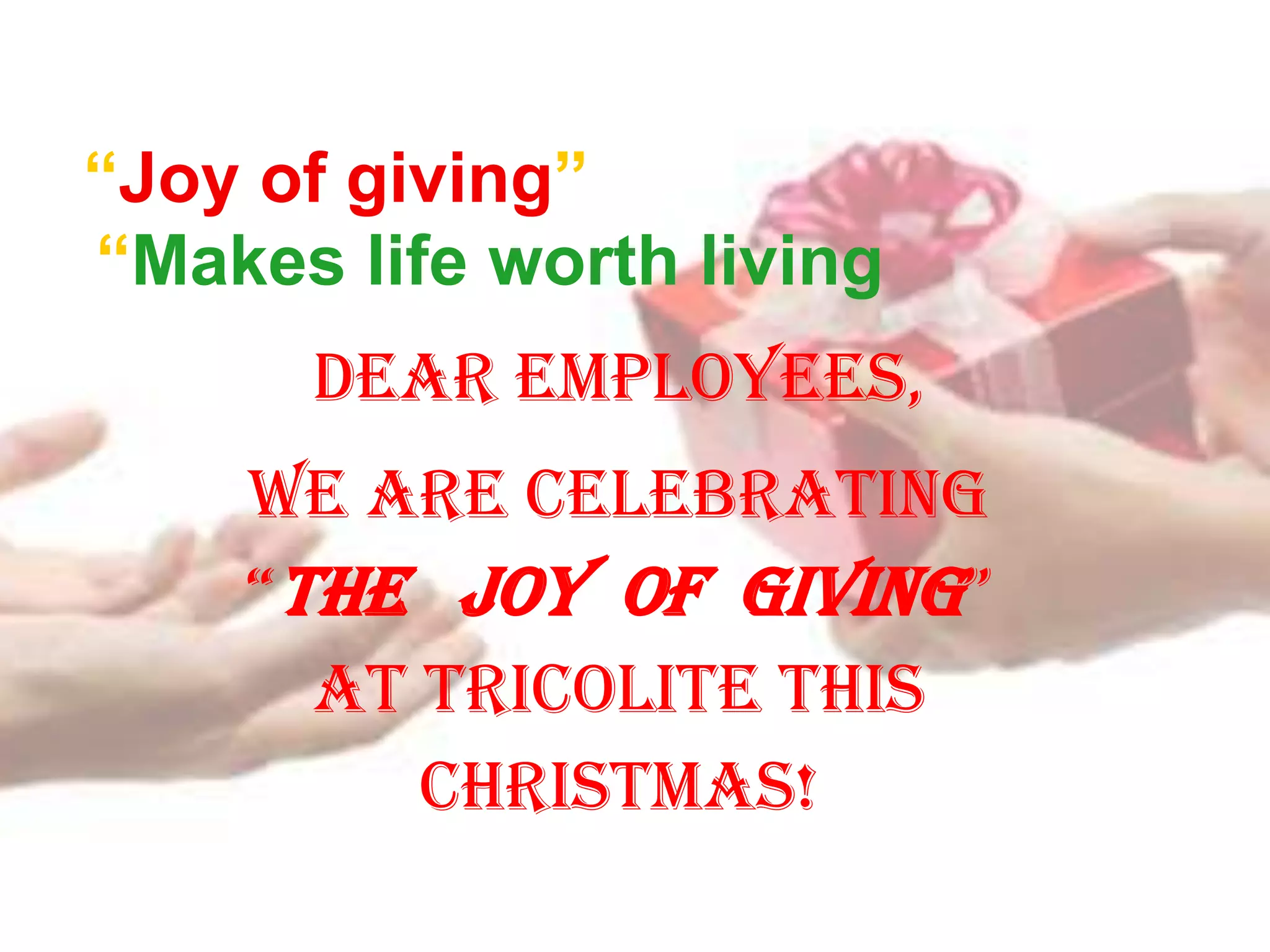 (Ppt)joy of giving | PPTX