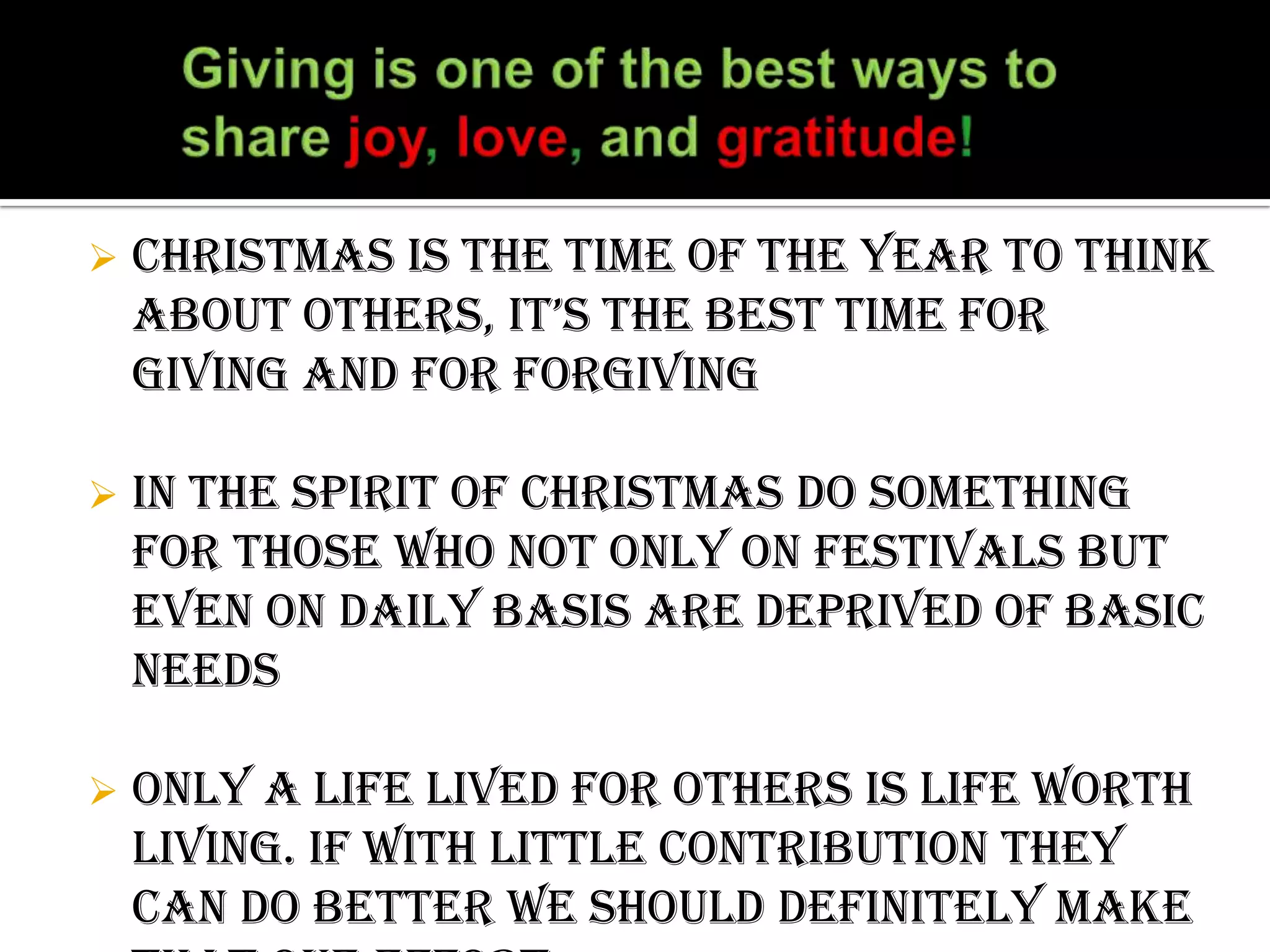 (Ppt)joy of giving | PPTX