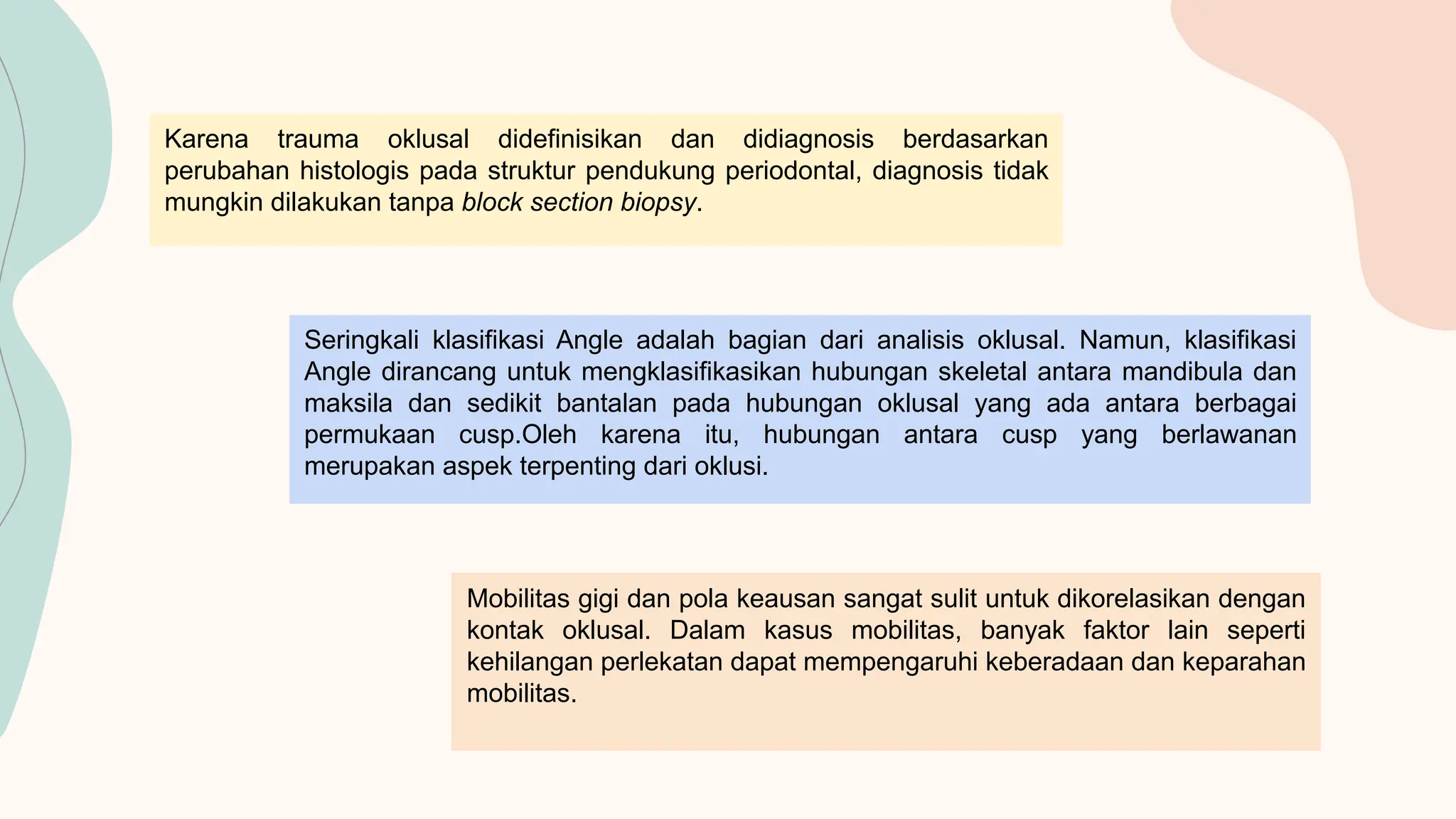 trauma oklusi: teganga yang berlebuh dari struktur pendukug gigi | PPTX
