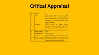PPT JR PKBI.pptx Journal reading untuk maju Journal reading | PPTX