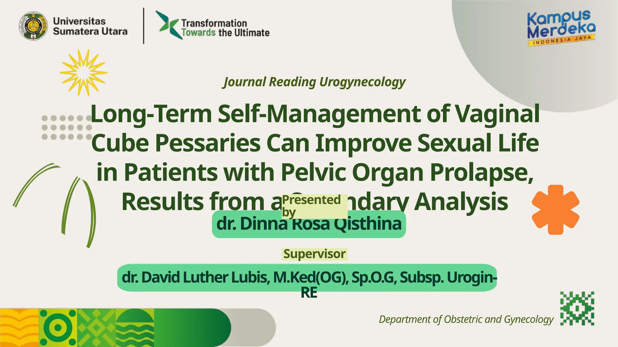 jurnal reading urogin with long term selft management of vaginal cube ...