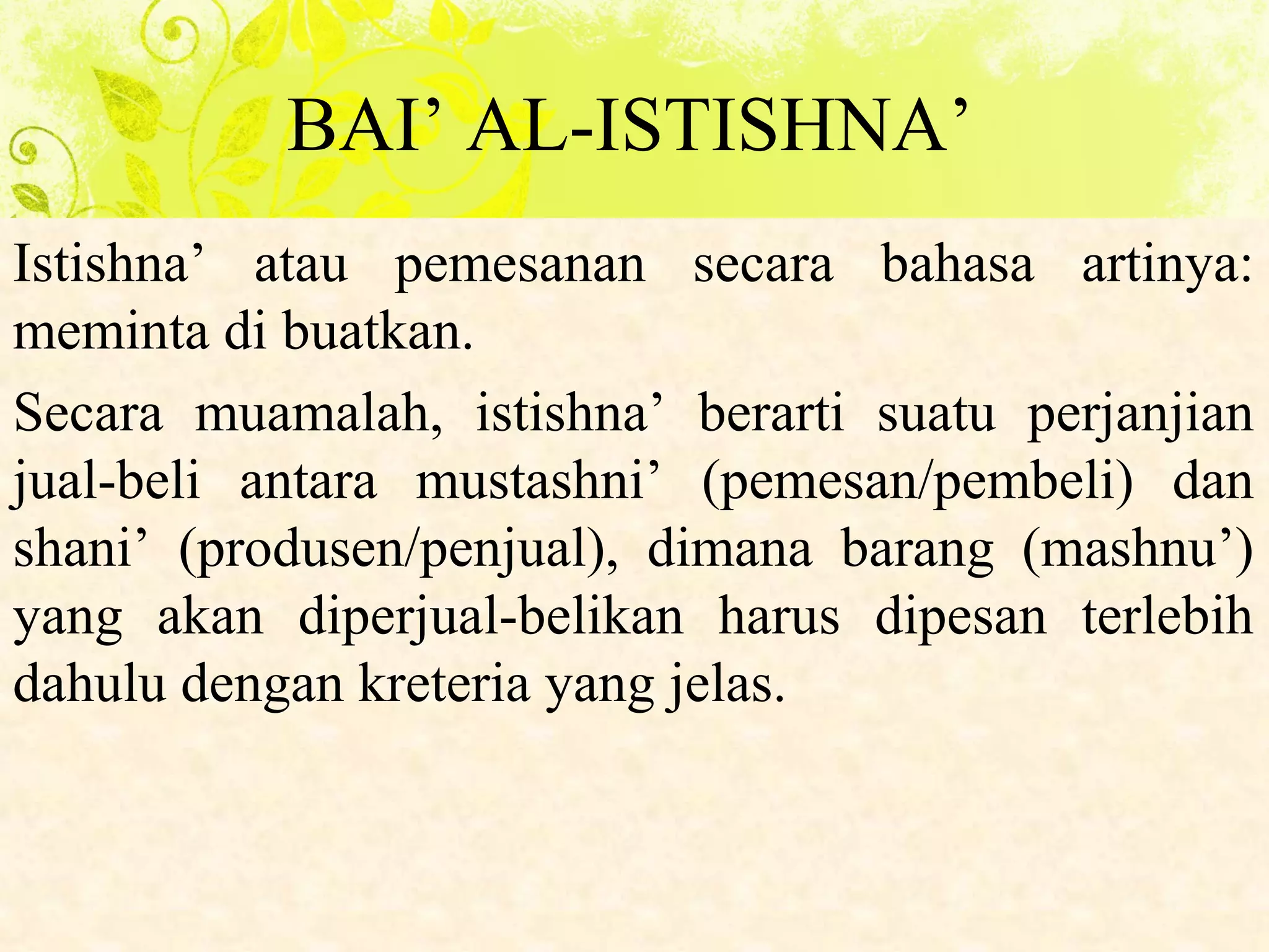 Ppt jual beli syariah | PPT