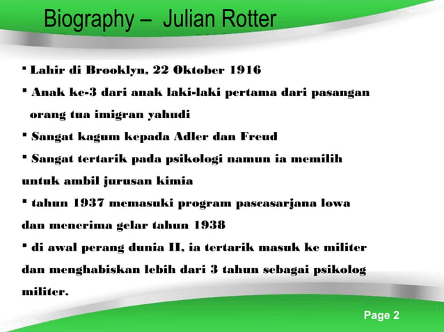 Julian Rotter | PPT