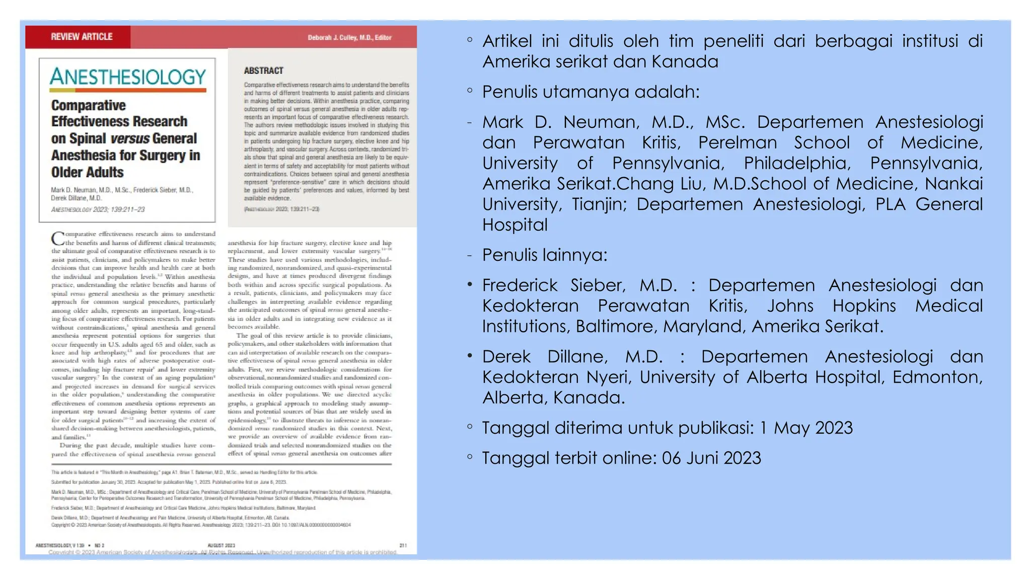 GENERAL ANESTHESIA PADA PASIEN CHOLELITIASIS DISERTAI CHOLECYSTITIS ...