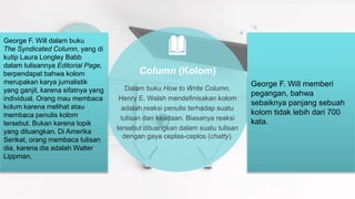 Ppt jurnalistik unsur penulisan artikel kel 8 | PPTX