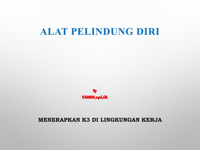 PPT K3 PERAATAN APD pada pembangkit listrik.pptx