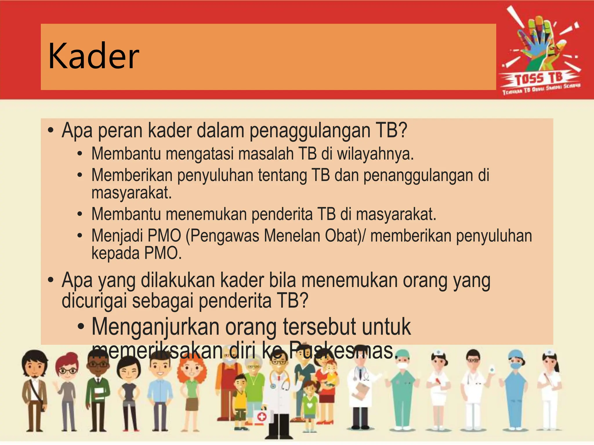PPT KADER TBC PELATIHAN PENYEGARAN KADERpptx | PPTX