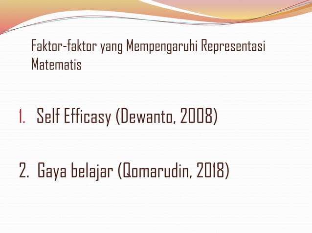 Representasi matematis dalam pembelajaran matematikapptx | PPT