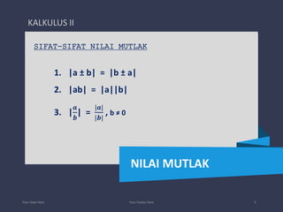 Ppt kalkulus ii | PPTX