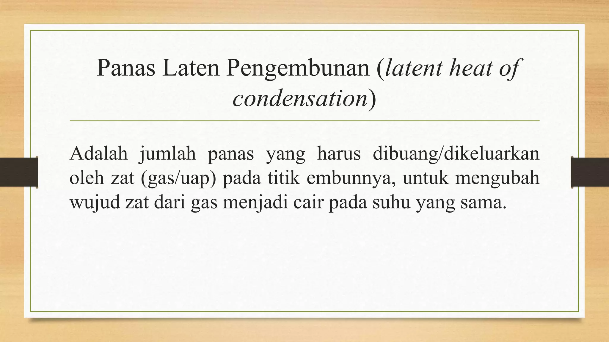 Ppt kalor sensibel & laten | PPTX