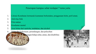 PPT KAMPUS SEHAT stikes nauli husada sibolga | PPTX