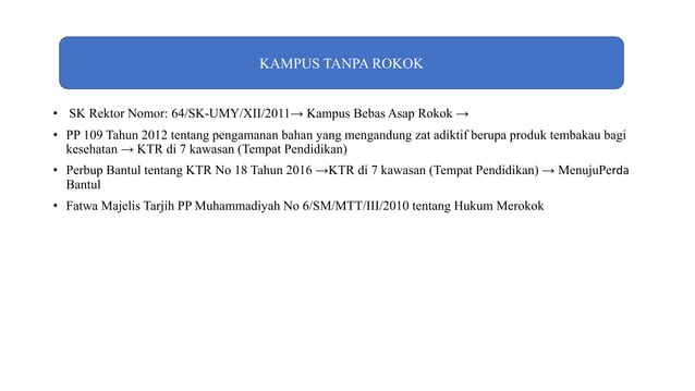 PPT KAMPUS SEHAT stikes nauli husada sibolga | PPT