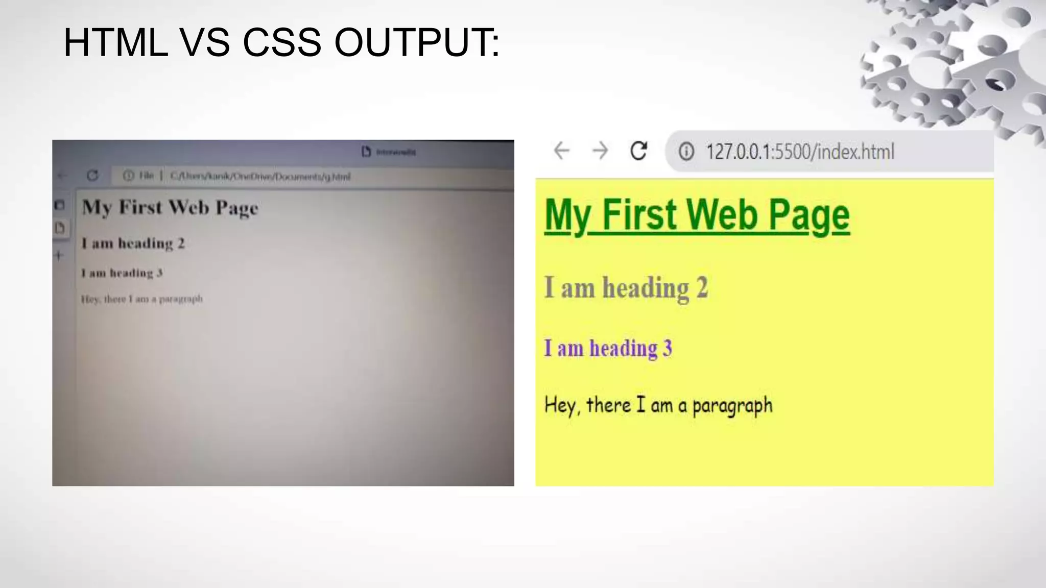 Front end development | PPTX | Web Design and HTML | Internet