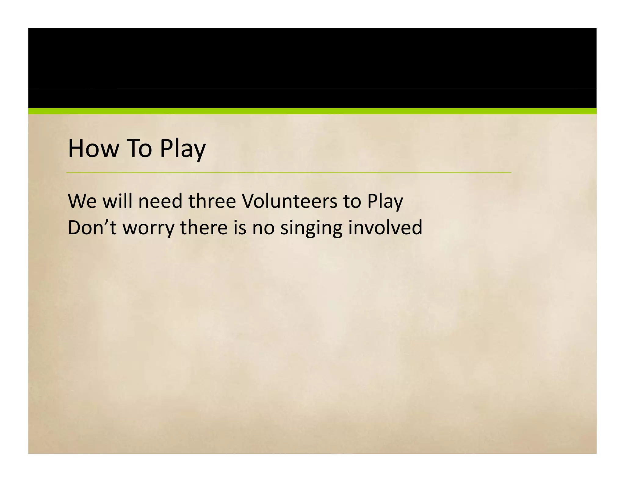 Ppt karaoke game | PDF