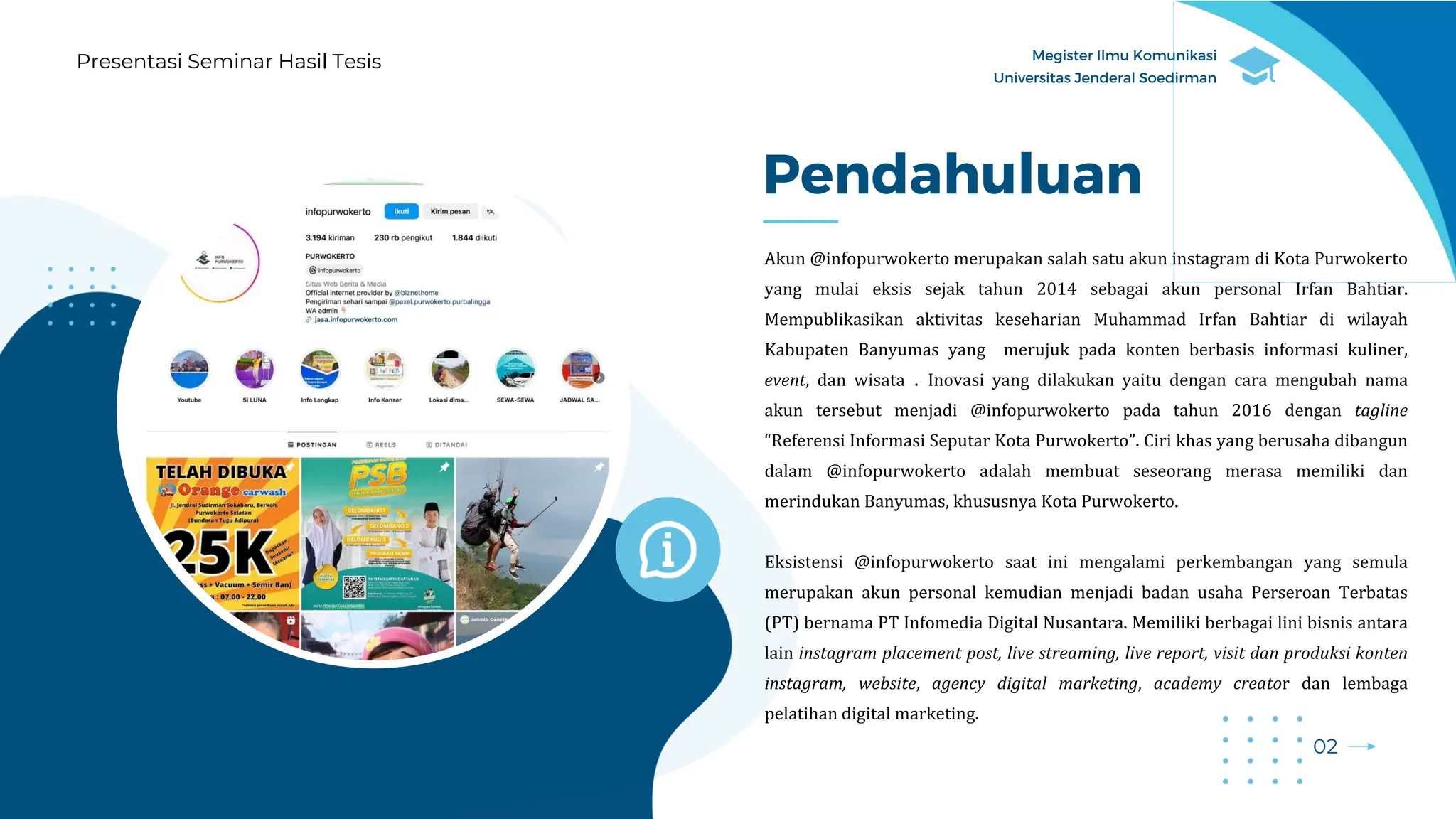 PPT Seminar Hasil Mahasiswa Megister Ilmu Komunikasi | PPTX