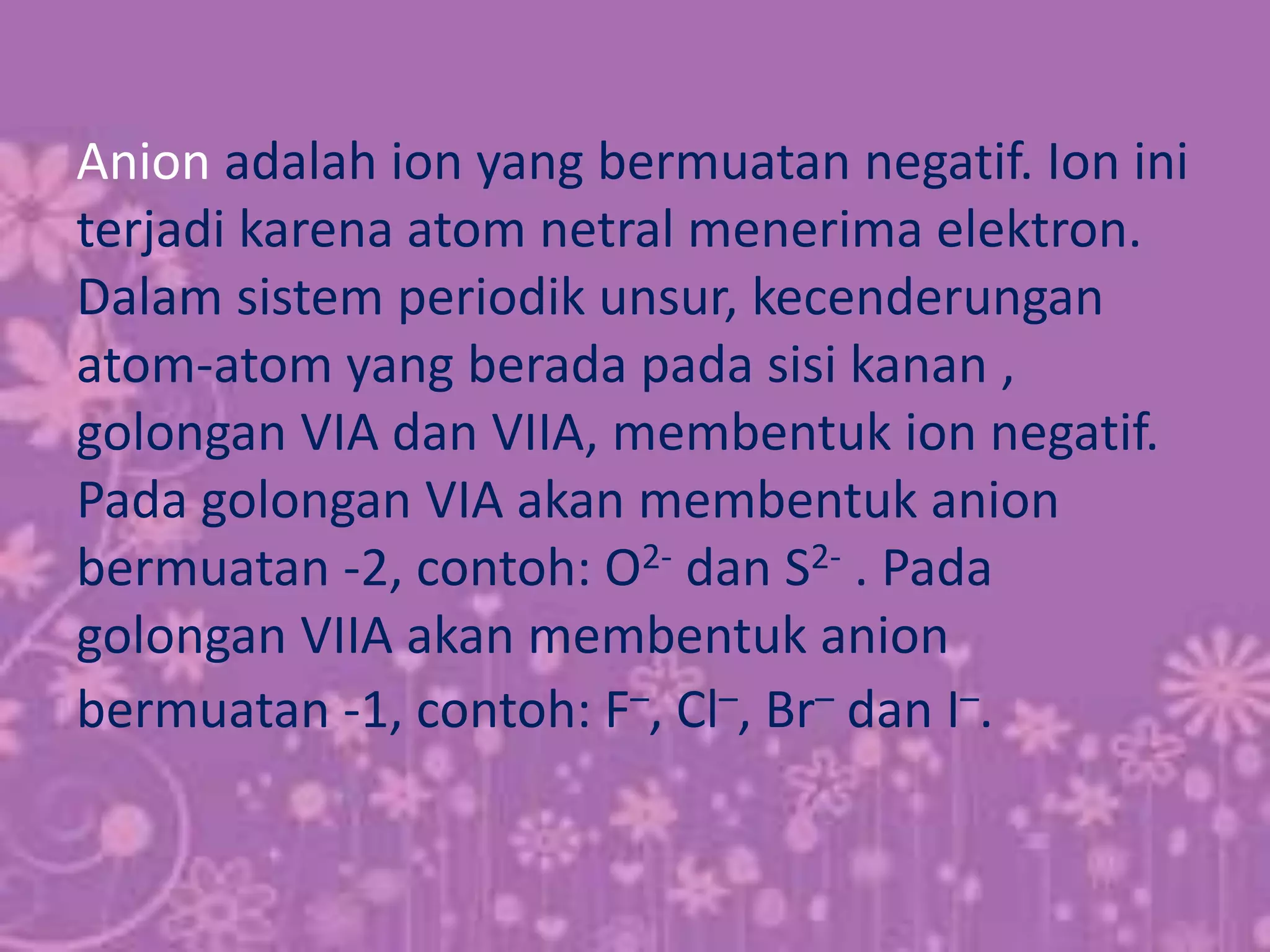Ppt kation anion kimia analisa | PPTX