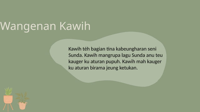 POWER POINT MATERI KAWIH BAHASA SUNDA KELAS 10 | PPTX