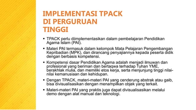 KB 4 Technological, Pedagogical And Content Knowledge (TPACK) Dalam ...