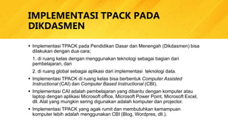 KB 4 Technological, Pedagogical And Content Knowledge (TPACK) Dalam ...