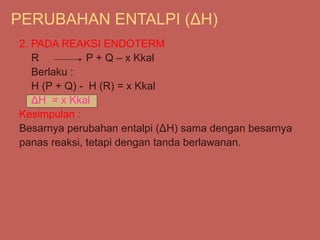Ppt kd 3.2 termokimia (perubahan entalpi) | PPT