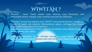 Javanese Culture [Wiwitan] | PPTX