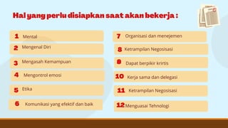 Program P5 PPT Kebekerjaan Topik 1.pptx Makna bekerja ditinjau dari segi spiritual adalah ...