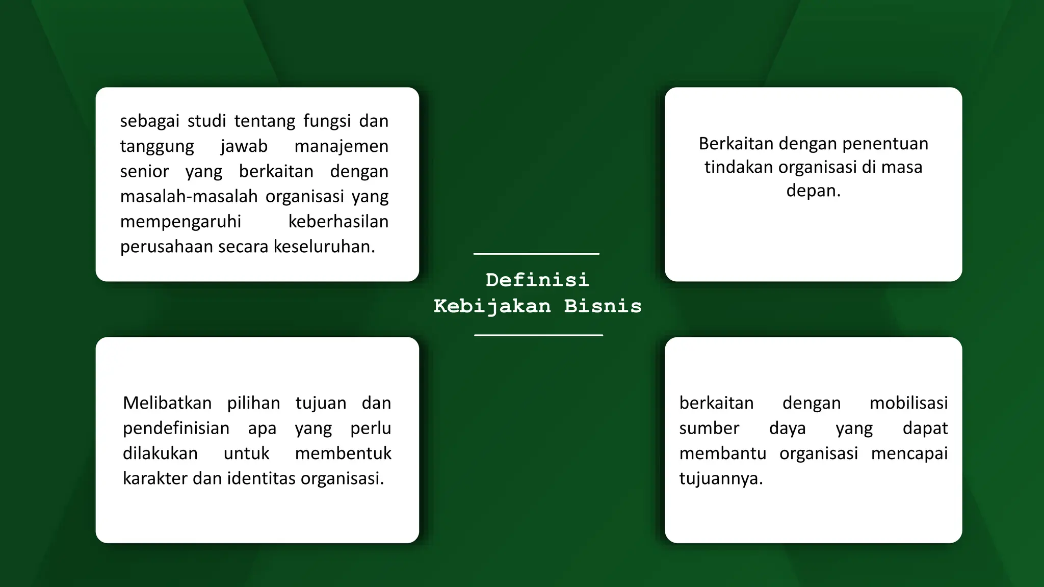 Power Point Definisi, Macam - Macam, Contoh - Contoh Kebijakan Bisnis ...
