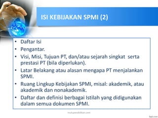 PPT Kebijakan SPMI Pendidikan.pptx