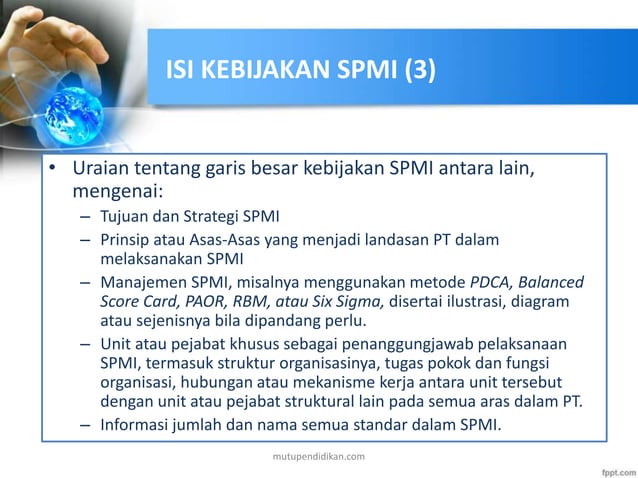 PPT Kebijakan SPMI Pendidikan.pptx