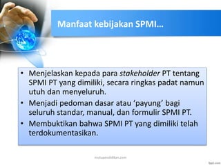 PPT Kebijakan SPMI Pendidikan.pptx