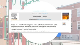Perancangan metamaterial komposit peredam bising pita lebar dengan ...