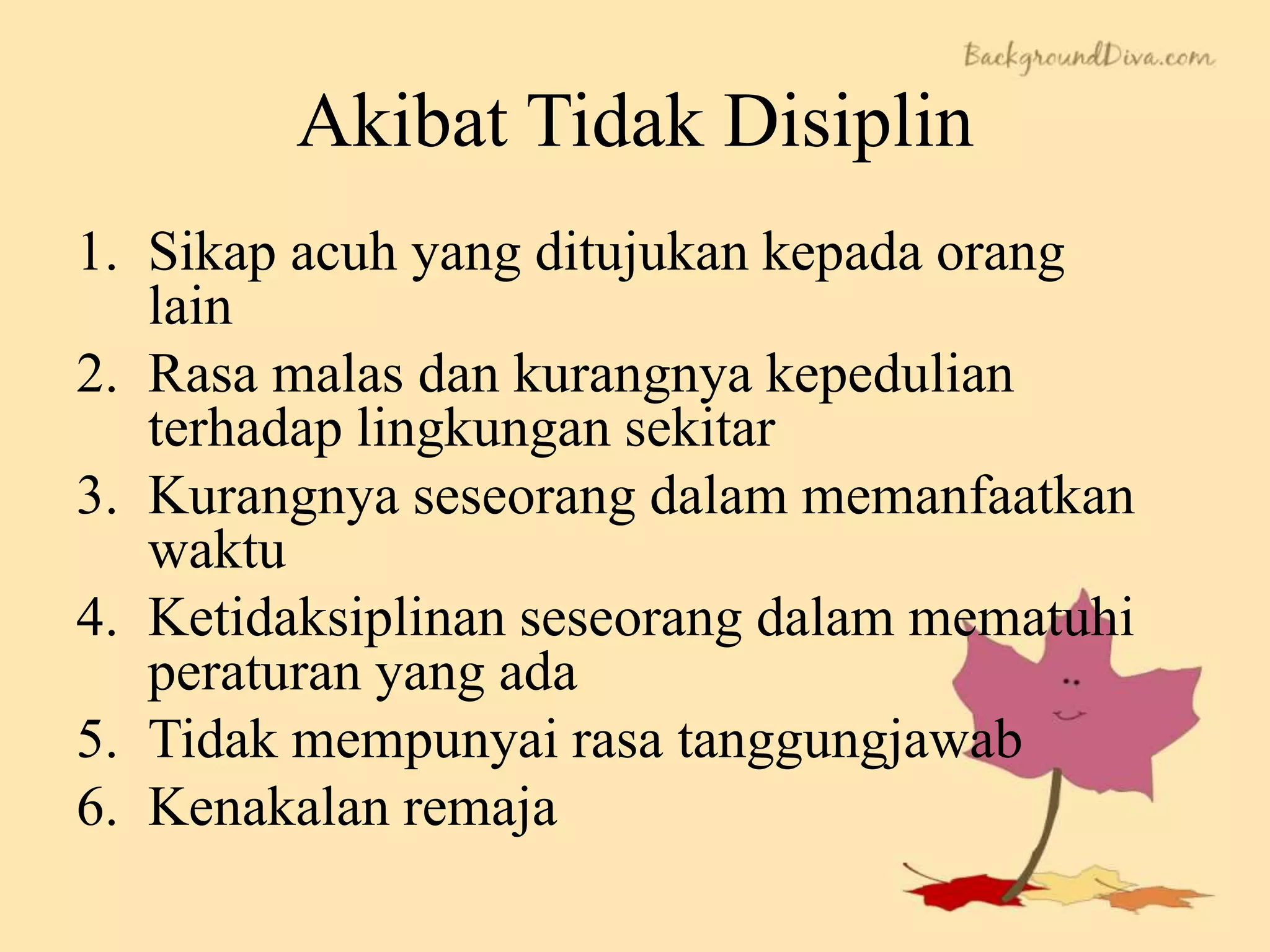 Ppt kedisiplinan | PPTX